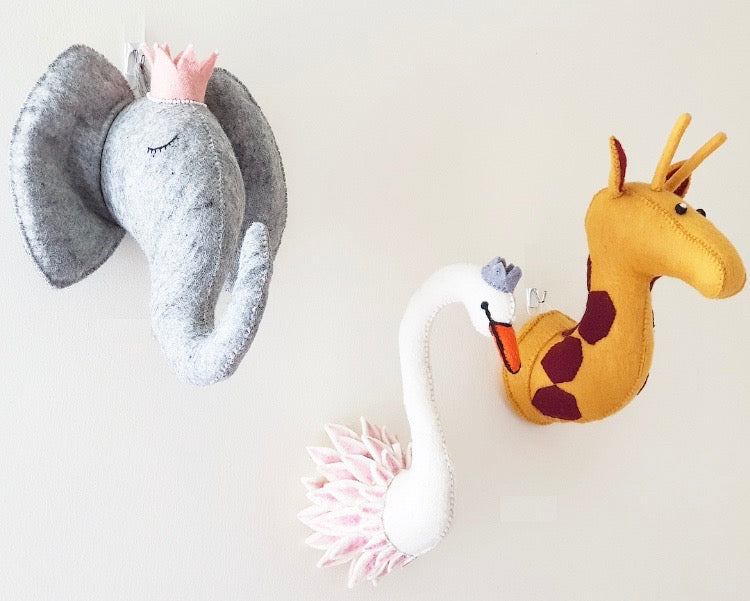 Buy Decorative Felt Animal Heads and Wall Mount Online In Singapore ...